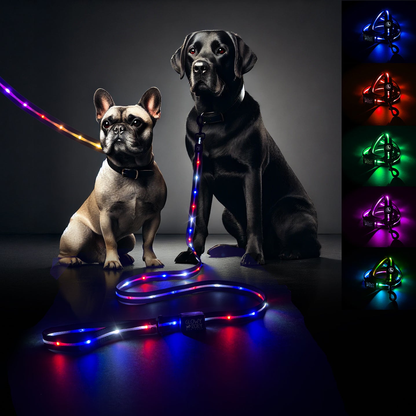Luminoid LED Dog Leash – Glowy Zoey