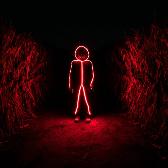 Kid's LED stickman costume by Glowy Zoey