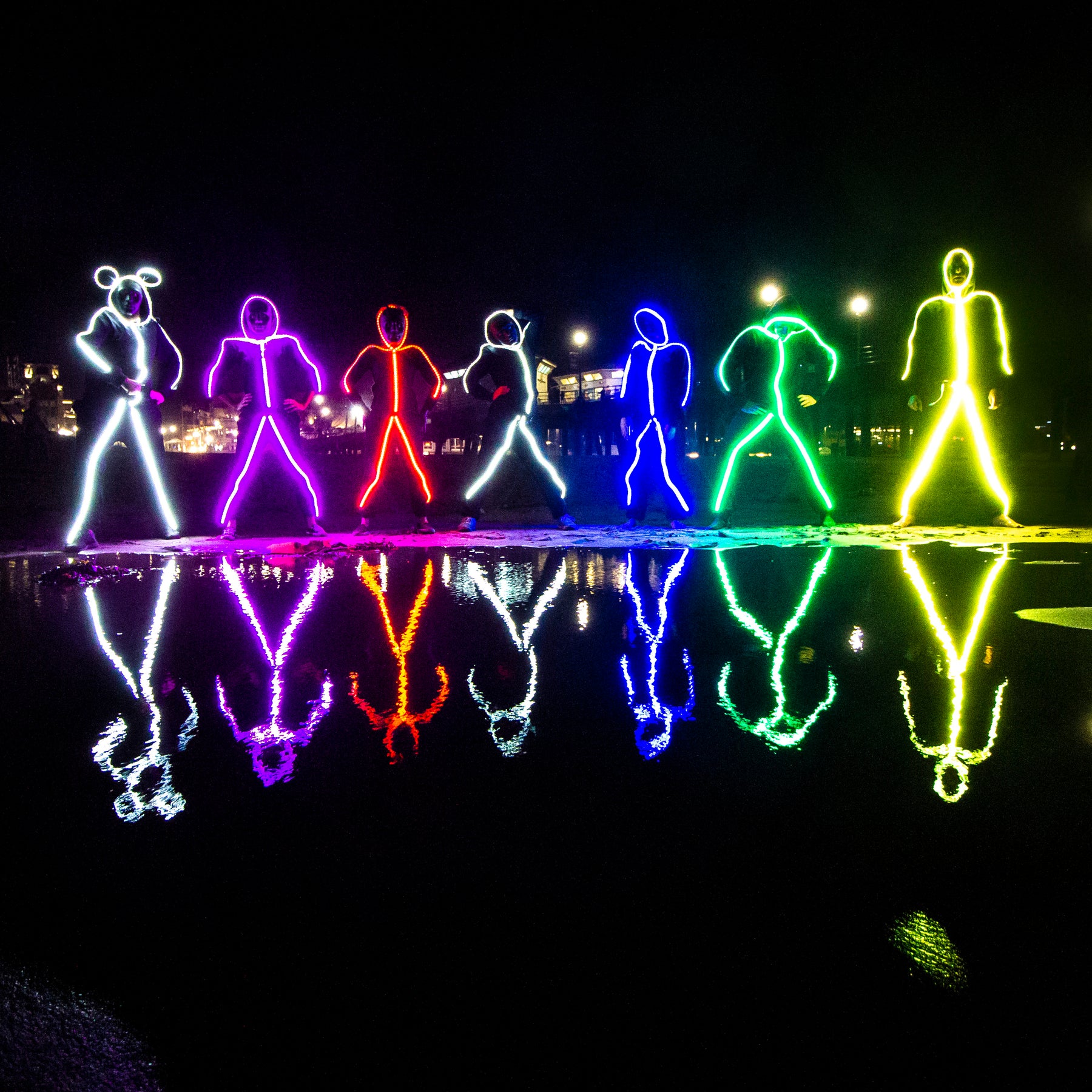 RGB Color Changeable light up LED Stick Figure Kit by Glowy Zoey