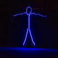RGB Color Changeable light up LED Stick Figure Kit by Glowy Zoey