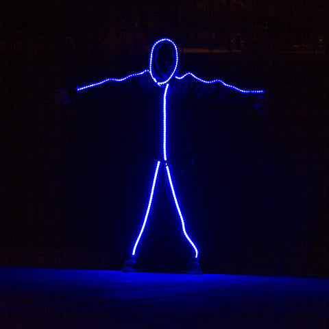 RGB Color Changeable light up LED Stick Figure Kit by Glowy Zoey