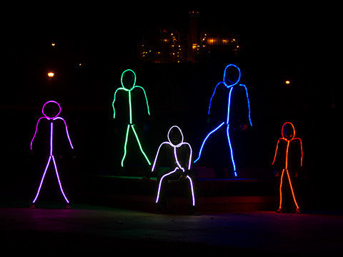 RGB Color Changeable light up LED Stick Figure Kit by Glowy Zoey
