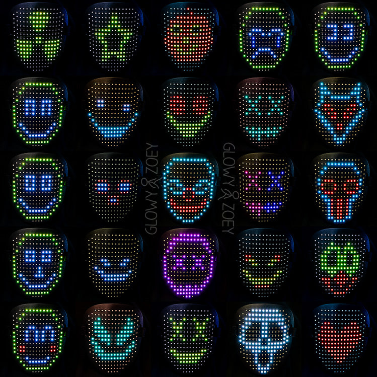 LED Face Changing Mask – Glowy Zoey
