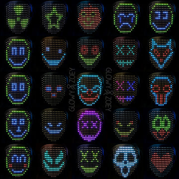 LED Face Changing Mask – Glowy Zoey